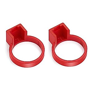 Tesla Model 3/Y Charger Lock for J1772 Adapter (Works with Non Flange Adapter, Not Work with Model S/X) (Red)[2PACK]