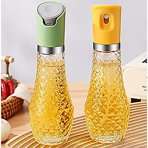 Olive Oil Sprayer for Cooking Oil Mister Spray Bottle for Air Fryer Cooking Oil Spritzer Kitchen Gadgets for Salad,Barbecue,Baking,Grill 260ml (Green)