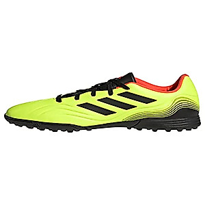 adidas Copa Sense.3 Turf Soccer Shoe, Team Solar Yellow/Black/Solar Red, 4.5 US Unisex Big Kid