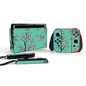 MightySkins Skin Compatible with Nintendo Switch OLED - Cherry Blossom Tree | Protective, Durable, and Unique Vinyl Decal wrap Cover | Easy to Apply and Change Styles | Made in The USA
