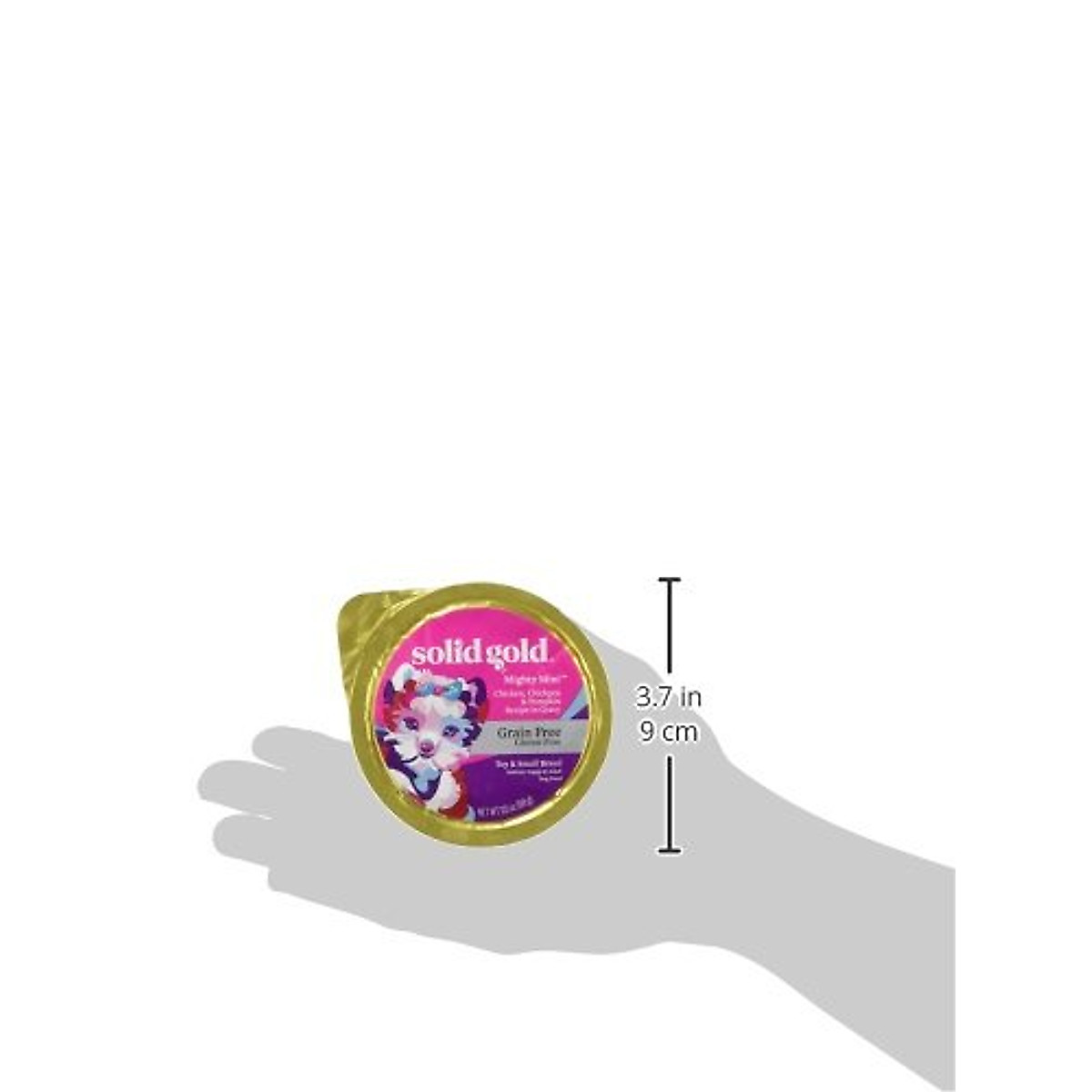 Solid Gold Wet Dog Food for Small Dogs - Mighty Mini Grain Free Wet Dog Food Made with Real Chicken, Chickpeas and Pumpkin - for Puppies, Adult & Senior Small Breeds with Sensitive Stomachs