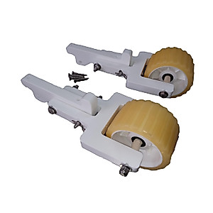 VersaChock Retractable Dinghy Dolly Wheels, White