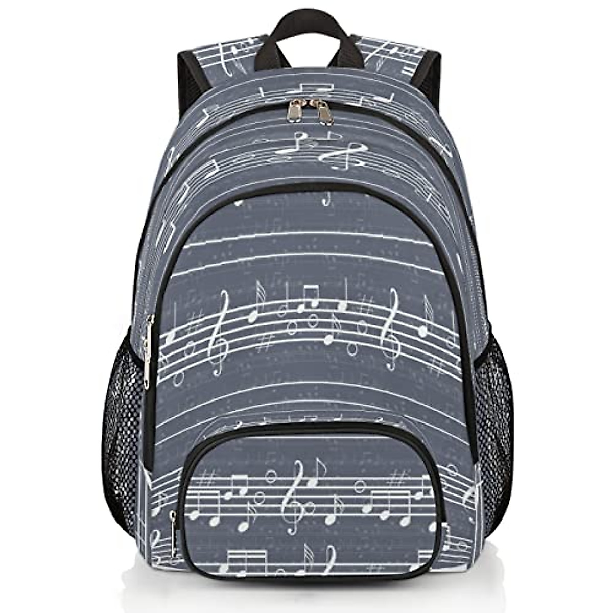 Backpacks for Boys Girls Retro Music Note School Backpacks for Traveling Laptop Backpacks Teens Bookbag College Backpack with Laptop Compartment Casual Daypack