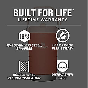 Stanley IceFlow Stainless Steel Water Jug with Straw, Vacuum Insulated Water Bottle for Home and Office, Reusable Tumbler with Straw Leakproof Flip