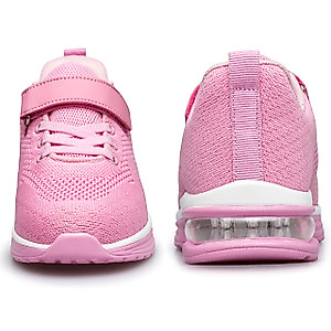 Anlarach Kids Toddler Shoes Boys Girls Athletic Running Shoes Air Cushion Sneakers for Toddler 7 Pink