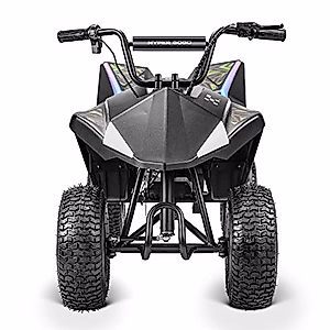 HYPER GOGO Electric Quad ATV for Kids,13" Tires Four-Wheeler,36V 350W Motor up to 10 mph (Black)