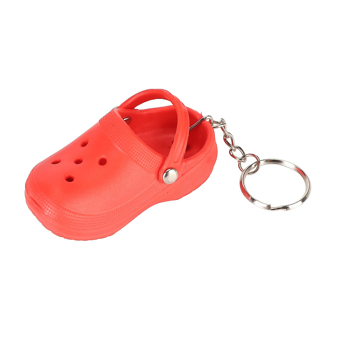 Pssopp 20Pcs Mini Croc Shoe Keychain Slipper Keychain Slipper Key Ring Cute for Backpacks Gifts Cute Shoes Keychain for Kids Boys Girls