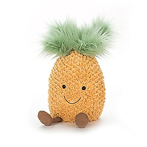 Jellycat Amuseables Pineapple Stuffed Toy, Medium 11 inches | Fruit Plush | Fun Gift Idea