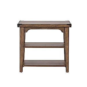 Liberty Furniture INDUSTRIES Aspen Skies Chair Side Table, W16 x D27 x H25, Light Brown