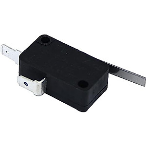 PASPRT 4 Packs WR23X10783 Refrirator Dispenser Switch for Hotpoint Refrirator PS8259956 WR23X10171 WR23X10224 6600JB3001E 6600JB3001C,Terminal Width 3/16'' (Normally Open) -Black