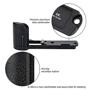 JJC Solid Metal Hand Grip Secure Handle Bracket for Sony RX100 VI VA V IV III II RX100VI RX100VA RX100V RX100IV RX100III RX100II RX100 RX100M6 RX100M5A RX100M5 RX100M4 RX100M3 RX100M2 Digital Cameras