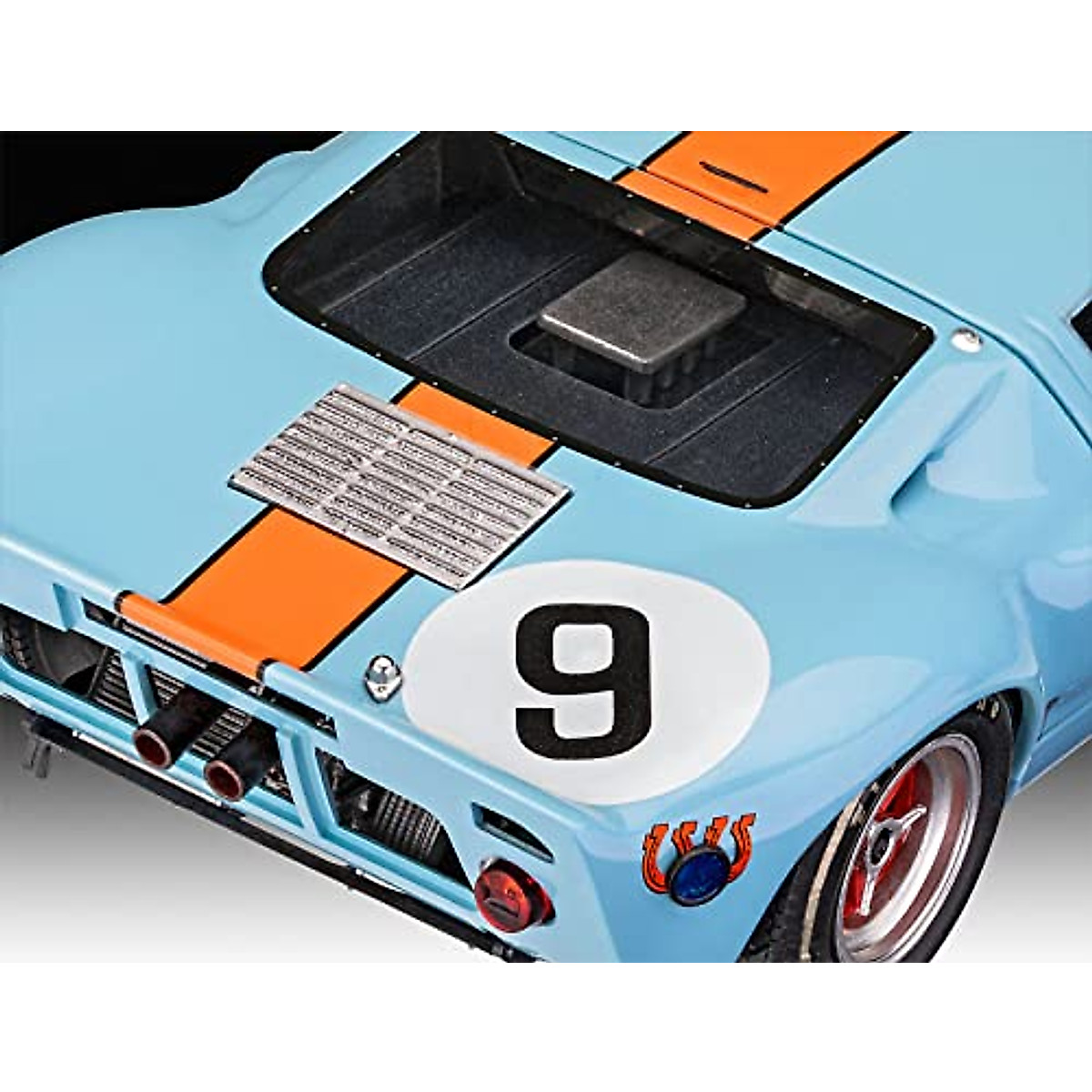 Revell Vell 07696 Ford GT 40 Le Mans 1968 Limited Edition Model Kit 1:24 Scale, Unvarnished