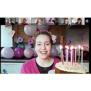 Talking Tables Pretty Pink Birthday Candles Cake Topper Decorations 16pcs, 4' Designed in The UK by