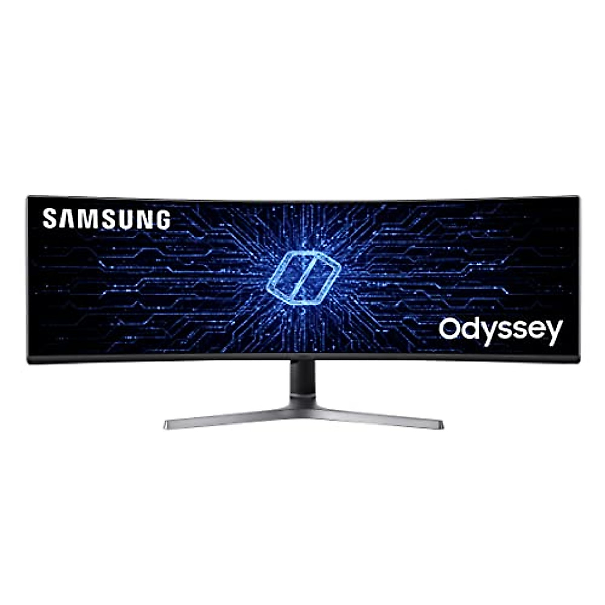 SAMSUNG Odyssey CRG Series 49-Inch Dual QHD (5120x1440) Gaming Monitor, 120Hz, Curved, QLED, HDR, Height Adjustable Stand, Radeon FreeSync (LC49RG90SSNXZA)