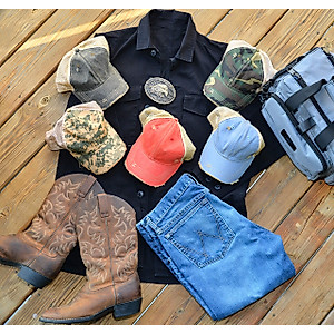 Gritty Bull Vintage Distressed Baseball Cap – Unstructured Fit Adjustable Snapback Hat for Men & Women Black