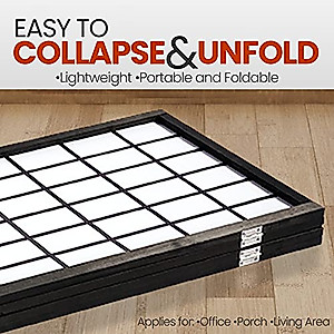 SereneLife Classic Japanese Screen Room Divider - Portable Freestanding Indoor Decorative 4-Panel Room Divider, Room Separator, Folding Privacy Screen, Dressing Area, Office - SereneLife SLRDD4