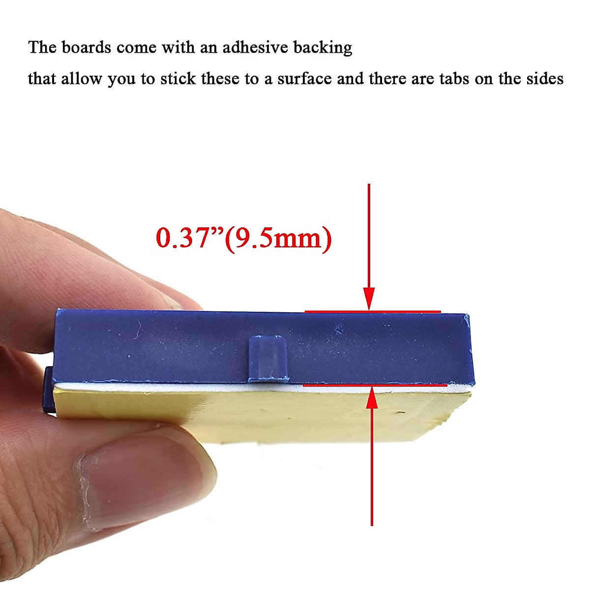 Hahiyo PCB Board Breadborad 170 Point Solderless Lay Flat Large Pitch Hole Firmly Hold Pin Snug Insert No Warp Wobble Springy Contact Point Adhesive Back for Proto Shield Electronics Blocks 6pcs
