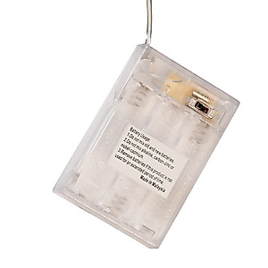 Kurt S. Adler 100-Light Battery Operated Warm White Twinkle Fairy Silver Wire Lights, 35.6-feet long