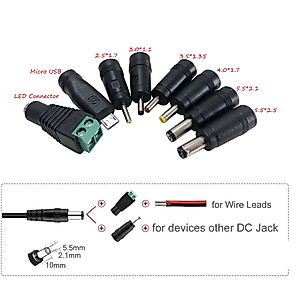 DIGISHUO DC 5V 1A 5W Power Supply Adapter Transformer Switch AC 110V/220V to DC 5V 1amp Switching Converter LED Driver for LED Strip Light CCTV Camera Security System (5V 1A 5W)