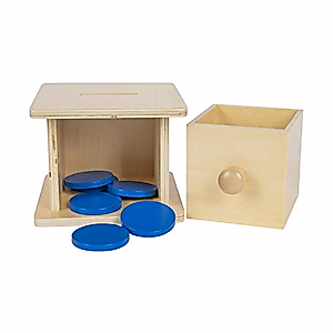 Tiger Montessori Montessori Coin Box Toys for Toddlers 8-24 Months Babies