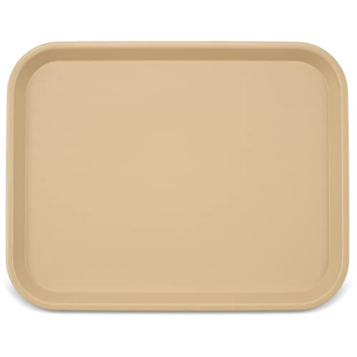 Carlisle FoodService Products Cafe Plastic Fast Food Tray, 14" x 18", Beige
