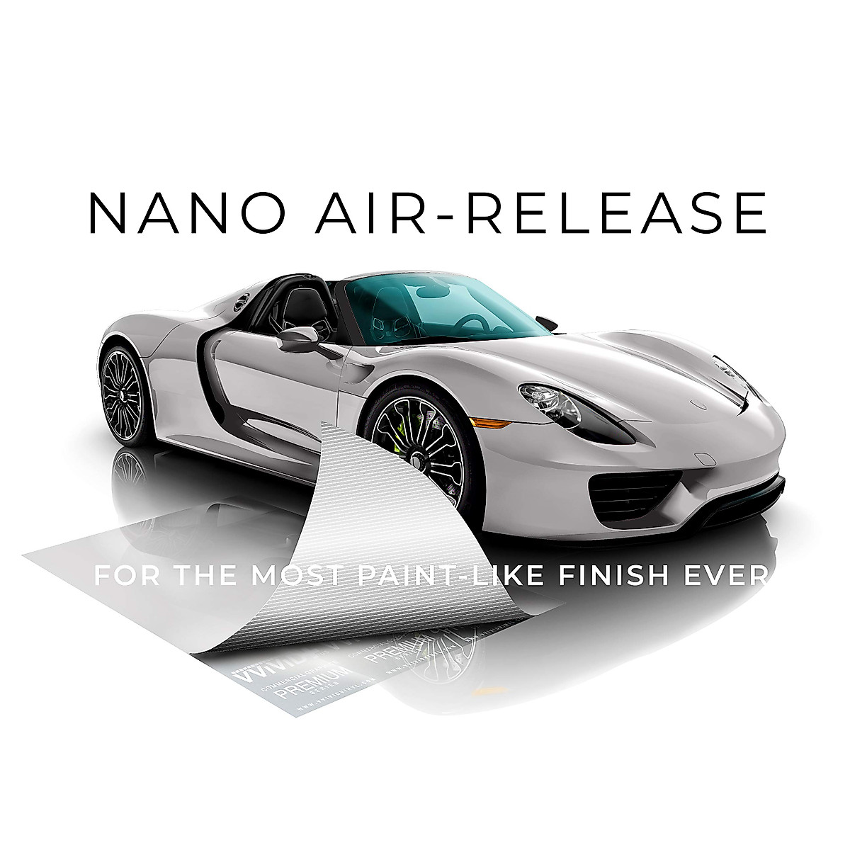 VViViD+ Ultra Gloss Light Chalk Grey Vinyl (1ft x 5ft)