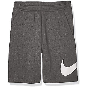 Nike Men's Sportswear Club Short Basketball Graphic, Charcoal Heathr/White/White, Medium