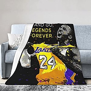 wanjun Blanket Ultra-Soft Flannel Blanket,Lightweight,Bed Throws All Seasons Warm Throw Blanket,Sofa,Room,Basketball Fans Gift. (50 inches x40 inches ), A1