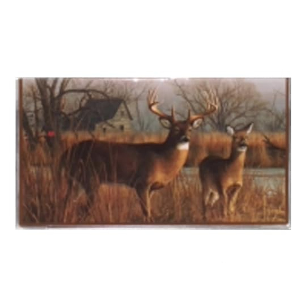 3 Year 2024 2025 2026 Pocket Calendar Planner with Note Pad (Whitetail Deer Field)