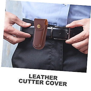 Housoutil 3pcs Leather Case Cutter Leather Belt for Belt Waist Belt Cutter Cover Tool Pouch Belt Pocket Belt Kitchen Kitchen Universal Skin
