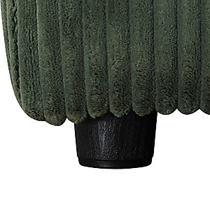 SIENWIEY Sectional Couch for Living Room Furniture Sets, Corduroy L Shape Couch Modular Sectional Sofa Modern Sofa with Ottoman for Living Room House Apartment 4 Pcs(Green)