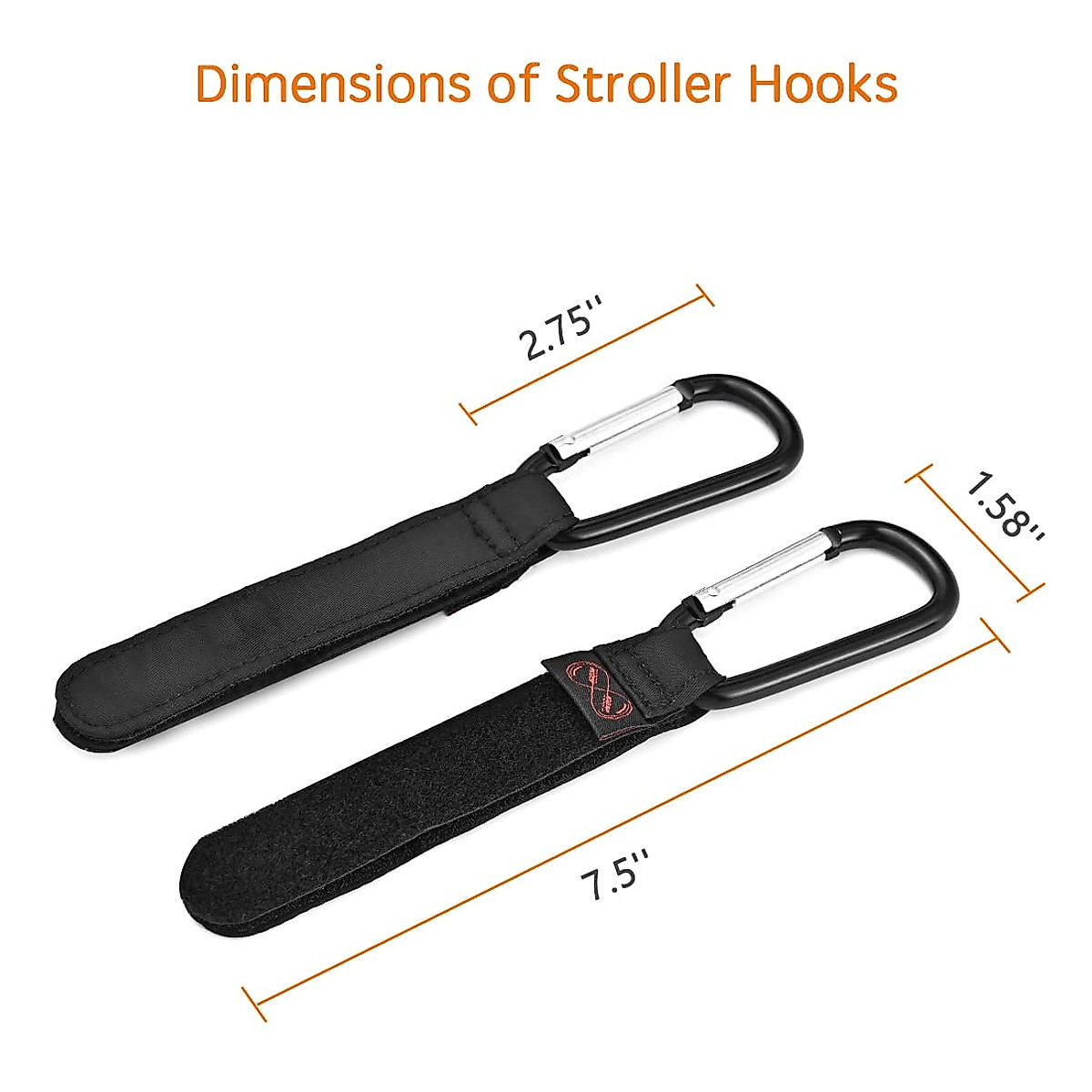 Dikaslon Diaper Bag Tote with 2 Pack Stroller Hooks, Pacifier Case and Changing Pad, Large Travel Diaper Tote for Mom and Dad, Multifunction Baby Bag for Boys and Girls