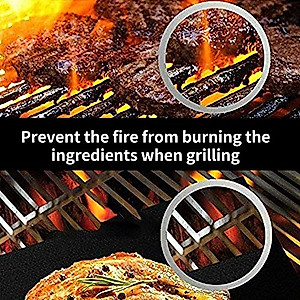 YFeiQi Reusable Non Stick Barbecue Accessories, 13"x16, high Temperature Resistant, Easy to Clean, Barbecue mat Outdoor Baking mat Outdoor Picnic Cooking Barbecue Oven Tool (1PCS)