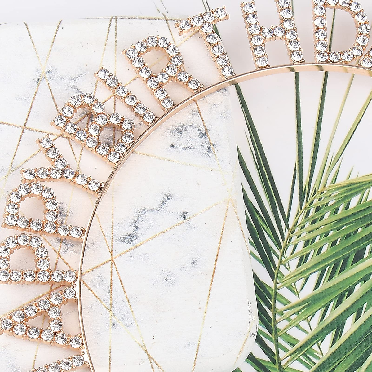 CIEHER Birthday Tiara,Birthday Headband for Women Girls,Queen Crown,Birthday Girl,Tiaras and Crowns for Women,Crown for Girls,Happy Birthday Party Accessories Supplies Favors,Gift-Gold