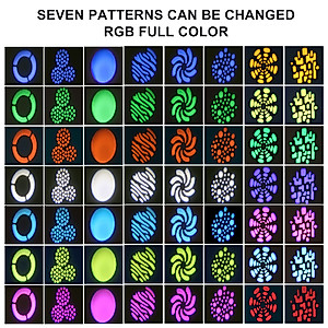 (2pack) LED Moving Head Light Mini 30W DJ Moving Head GOBO Light with 8 Gobos and 8 Colors, DMX and Sound Activation Dj Spotlight for Wedding, DJ, Party, Club, Disco, Beam Lights