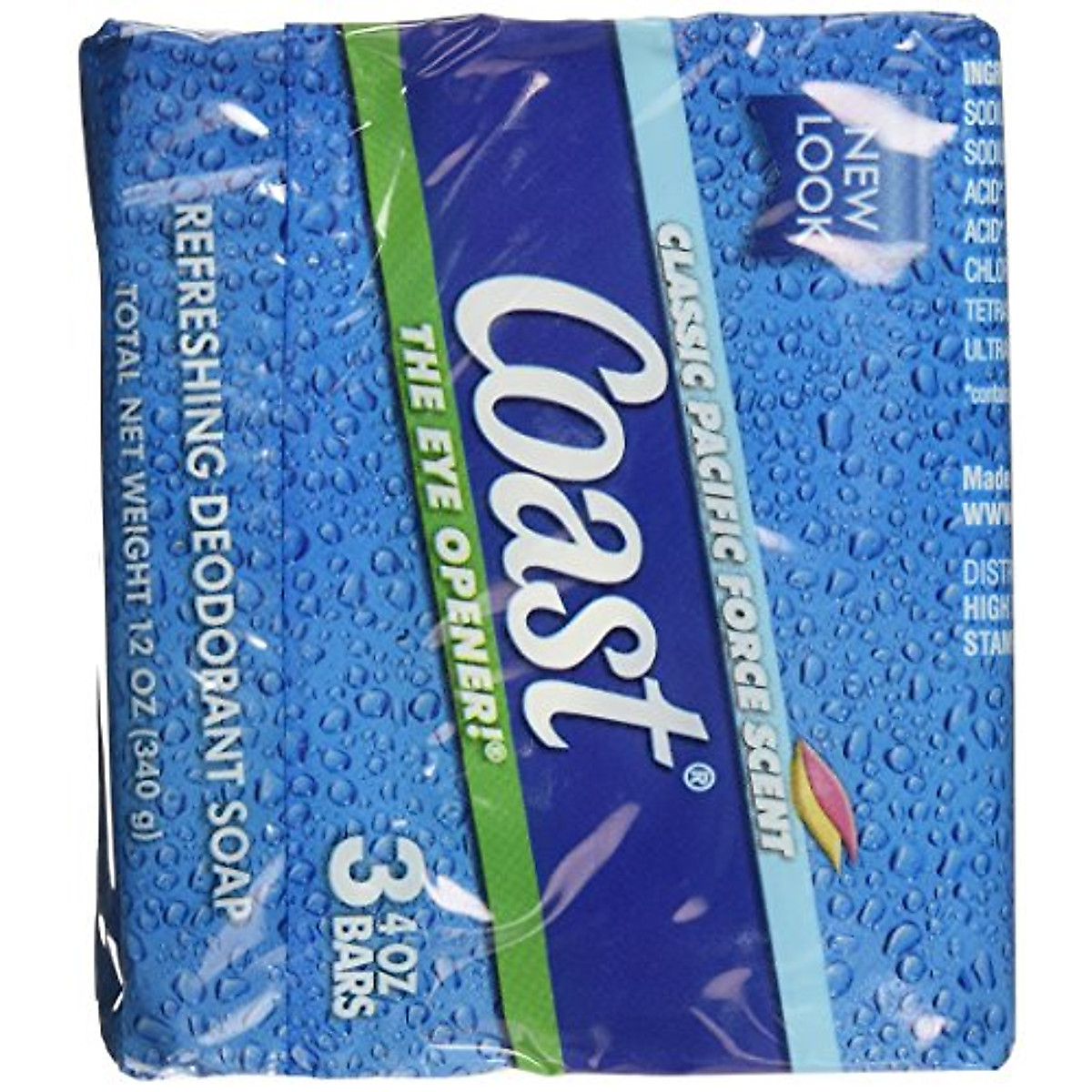 Coast Bath Bars Original Blue 3 Bar Soap, 12 oz