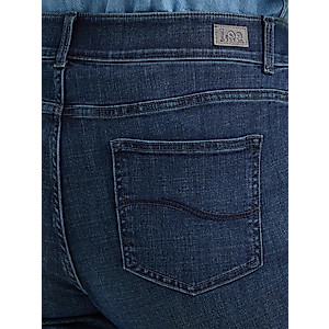 Lee Women's Plus Size Ultra Lux Comfort with Flex Motion Straight Leg Jean Royal Chakra 20W Long