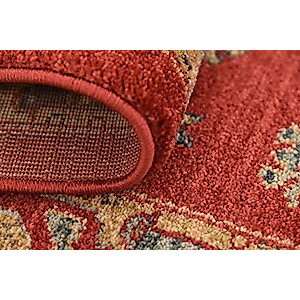 Unique Loom Sahand Collection Traditional Geometric Classic Red Runner Rug (2' 7 x 6' 7)