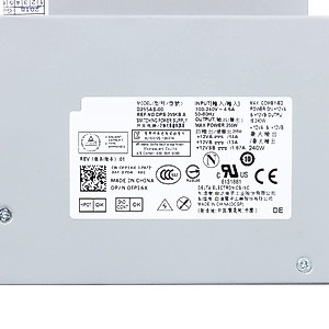 Upgraded New F255E-01 255W Power Supply Compatible with Dell Optiplex 580 760 780 960 980 DT PSU Replacement Parts D255P-00 AC255AD-00 L255P-01 V6V76 RM110 FR597 for Dell Power Supply