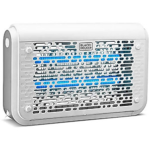 BLACK+DECKER Bug Zapper | Electric UV Insect Catcher & Killer for Flies, Mosquitoes, Gnats & Other Flying Pests | 6,000 Sq/Ft Coverage for Home, Kitchen, Covered Patio & Other Indoor/Outdoor Areas