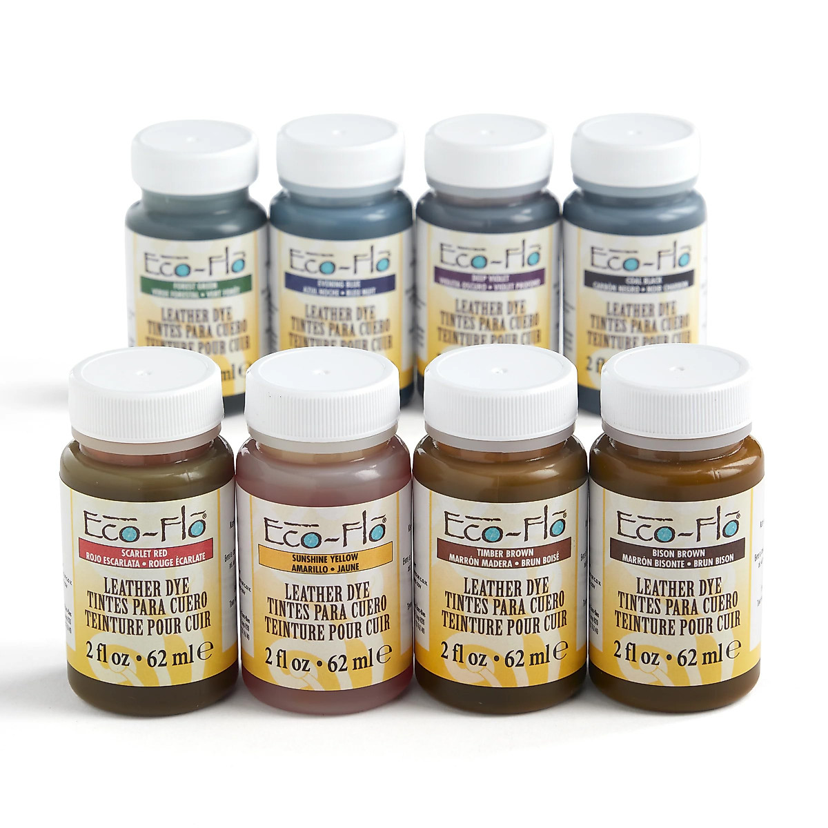 Tandy Leather Eco-Flo Leather Dye Pack 2650-05 Plus E-Book