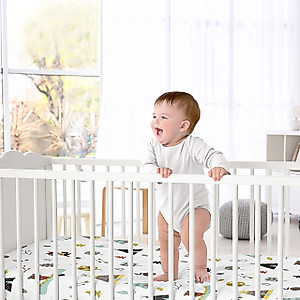 Fitted Crib Sheet for Outdoor Adventure Baby/Toddler Bedding - Nature Fox Bear Animals Boys Print