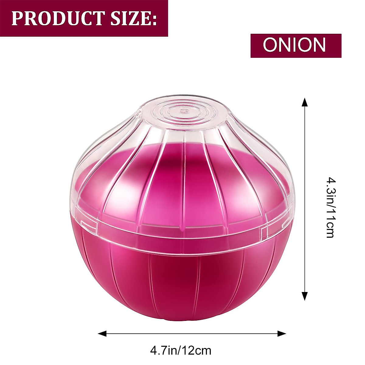 Onion Storage Containers, Reusable Onion Keeper for Refrigerator, Individual Onion Saver Holder Organizer for Fridge to Keep Onion Fresh