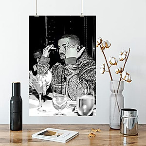 SHUSHI Black and White Creativity Aesthetic Poster for Living Room Bedroom Home Decoration Unframed-12x18inch(30x45cm),Unframe-style