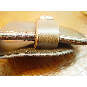 Custom Leather Knife Sheath for Buck 110/Similar Knife, Western Style Pocket Knife Holder, Dark Brown