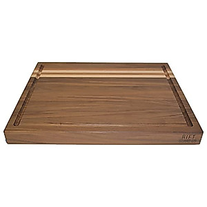 Rift Board Co - "Sunrise" - Solid Walnut, Cherry, and Maple with Juice Groove - Thick Cutting Board. 100% MADE IN USA (18" x 14" 1.5")