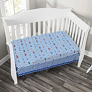 Baby Boy Fitted Crib Sheet Police, Fire and Rescue, 100% Soft Breathable Microfiber Baby Sheet, Fits Standard Size Crib Mattress 28in x 52in, Nursery Sheet
