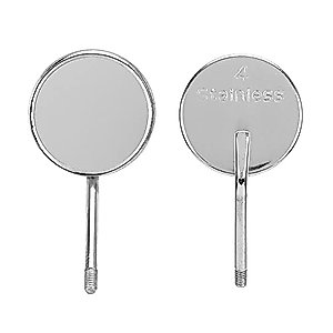 Professional Dental Mirror, Dental Mouth Mirror Head, Dental Mouth Mirror Head Stainless Steel Odontoscope Mirror Accessory 20Pcs