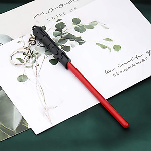 FAADBUK Wars Lover Gift Wars Darth Vader Lightsaber Keychain Wars Cosplay Gifts for Friend Family (Red with Black K-S)