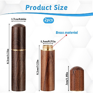 2 Pcs Needle Case Portable Wooden Sewing Box Sewing Needles Holder Versatile Sewing Storage Case Needle Tube Keeper Container for Storage Embroidery Needle Toothpick Bead